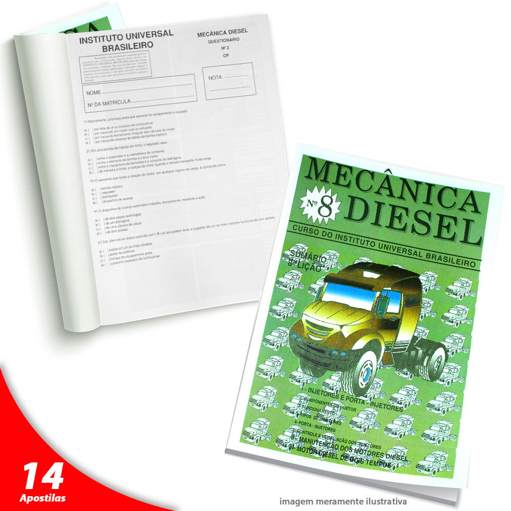 Curso a Distância de Mecânica a Diesel - Instituto Universal Brasileiro